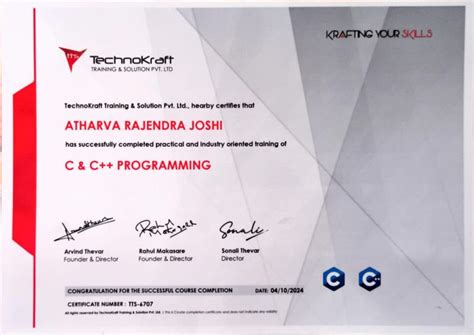 Atharva Joshi On Linkedin Thrilled To Share That I Have Successfully