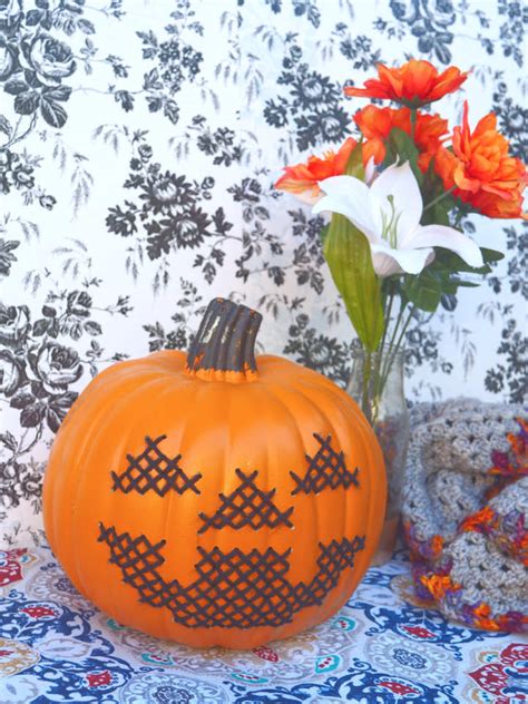 How To Cross Stitch A Jack O Lantern Julie Measures