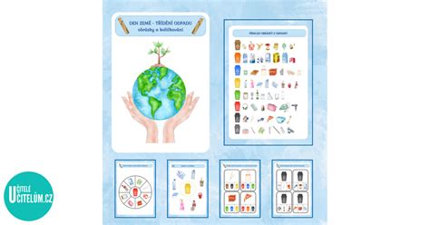 Den ZemĚ Třídění Odpadu Demonstrační Obrázky Kolíčkování Prvouka Učiteléučitelůmcz