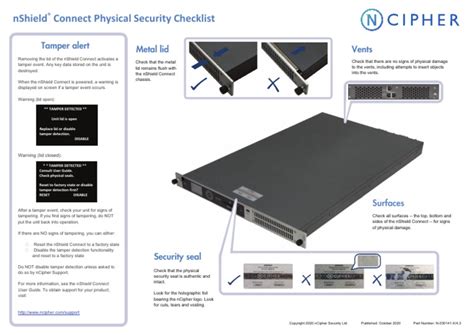 Checklist Nshield Connect Physical Security 1271 Download Free Pdf