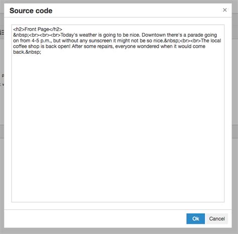 Rich Text Editor Toolbar Buttons Branch CMS Documentation