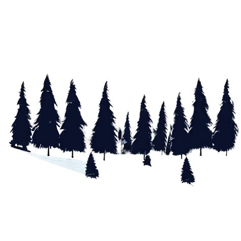 Black Trees Graphic · Creative Fabrica