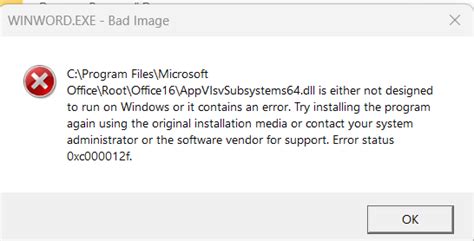 How To Fix Cprogram Filesmicrosoft Officerootoffice 16appv1svsubsystem64dll Error