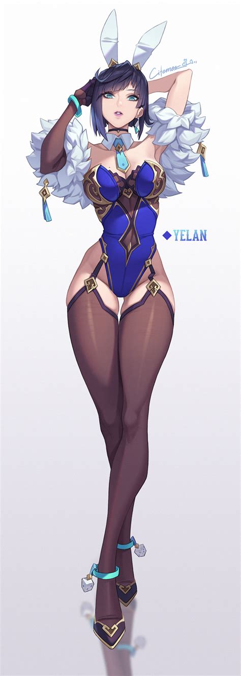 Yelan Genshin Impact Drawn By Citemer Danbooru