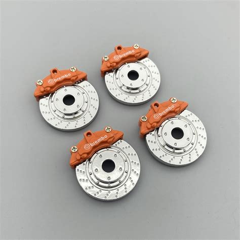 4pcs Metal Brake Disc Caliper Tire Modification For Wpl D12 Mn99 Mn90 Wpl C24 C34 Rc Car Spare