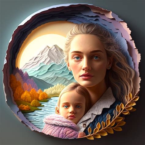 Premium Ai Image Mother S Day Ai Artwork