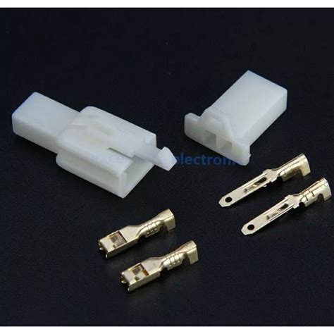 Isi 10 Pasang Soket 2 Pin Soket Konektor Connector Socket Housing 2