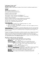Hypothesis Testing Pdf Hypothesis Testing And Hypothesis Testing Overview