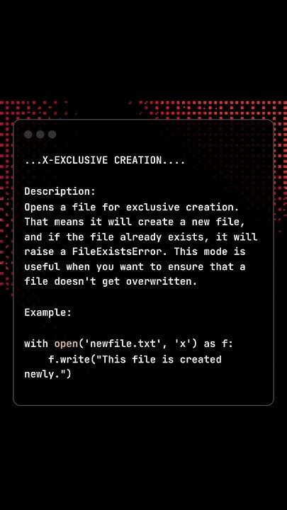 File Modes In Python Pythoncoding Explination Basic File Handling Ytshorts Viralshorts