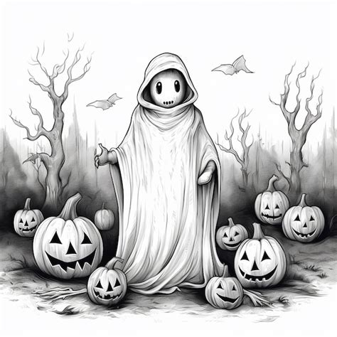 Premium Photo Funny Halloween Ghosts Humorous Halloween Delights