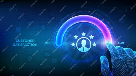 Premium Vector Customer Satisfaction Customer Survey And Feedback Analytics Hand Is Pulling Up