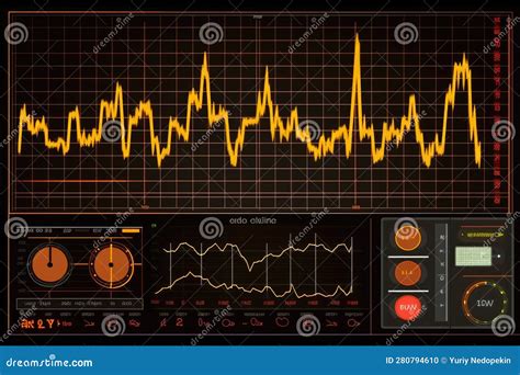 Oscilloscope Waveform On Its Screen Generative AI Stock Photo CartoonDealer Com