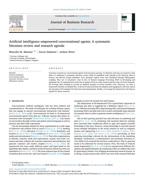 Pdf Artificial Intelligence Empowered Conversational Agents A