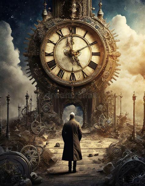 Clock In Steampunk Style Stock Illustration Illustration Of Clock