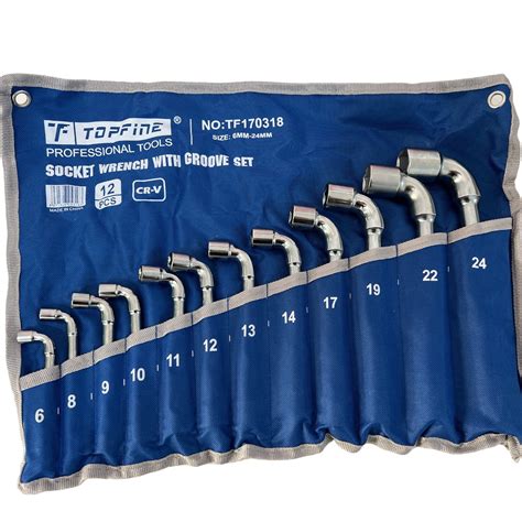 Pochette Jeux De Clé A Pipe 6 24mm Topfine Dzbrico