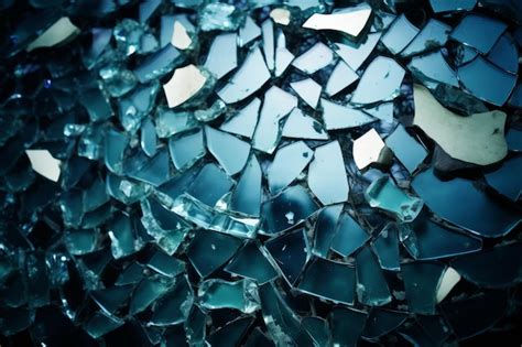 premium photo shattered glass texture with sharp broken pieces