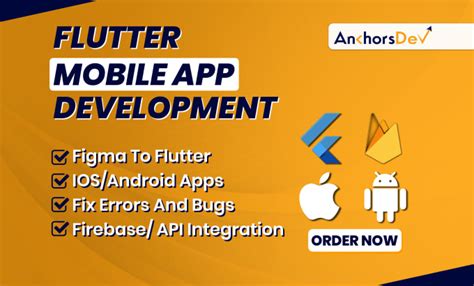 do mobile app development ios app android app using flutter app developer by anchorsdev fiverr