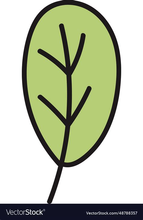 Tree Leaf Icon Royalty Free Vector Image VectorStock