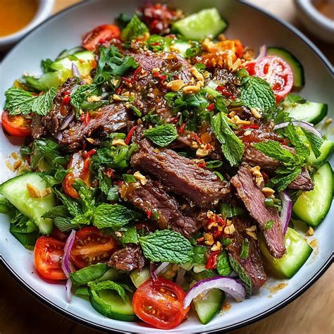 Thai Beef Salad Enjoy A Fresh And Flavorful Dish Dishes Tasty