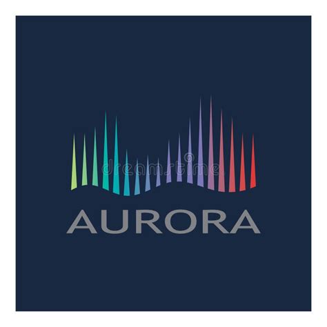 Aurora Logo Design Icon Illustration Vector Template Stock Vector Illustration Of Design