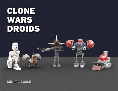 Clone Wars Oddball Droids Clone Wars Lego Custom Minifigures Lego Clones