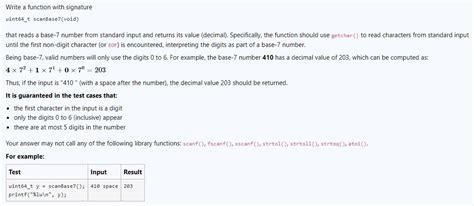 solved write a function with signature uint64 t