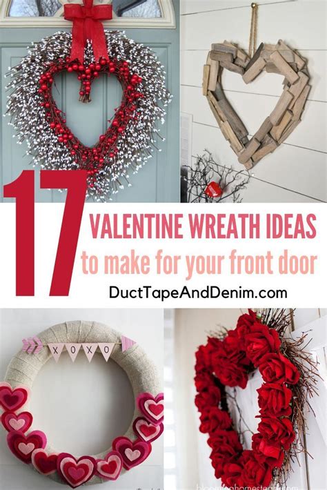 7 Valentine Kranz Ideen für Ihre Haustür zu machen DIY diyvalentine