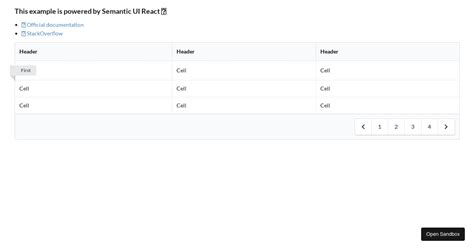 Semantic Ui Example Codesandbox
