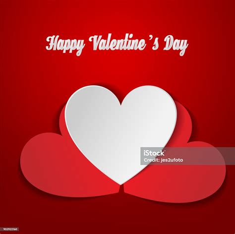 Valentines Day Background Vector Greeting Card Stock Illustration