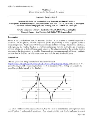 Fillable Online Web Eecs Utk Project Assigned Utk Web Eecs Utk Fax Email Print PdfFiller