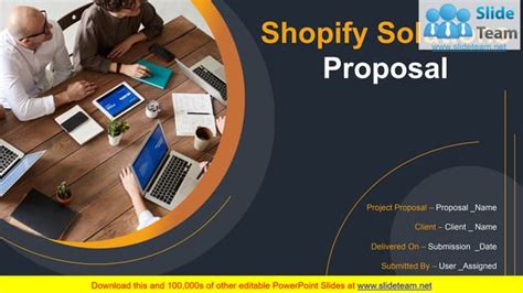 shopify solutions proposal powerpoint presentation slides ppt
