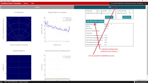 Iwr1642boost How To Configure Charp Config On Visualizer Sensors Forum Sensors Ti E2e