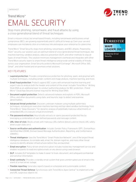Email Security Trend Micro Pdf Malware Phishing