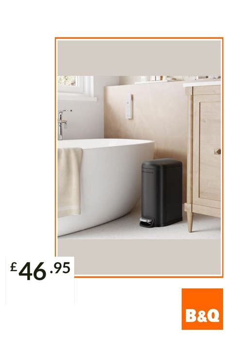 Songmics Bathroom Bin Small Bin With Lid Pedal Toilet Bin Slim For Small Spaces Steel Soft