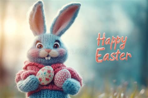 A Cheerful Happy Easter Message With A Design Theme That Is Both Colorful And Festive Stock