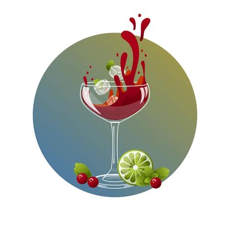 Premium Vector Summer Refreshing Cocktail