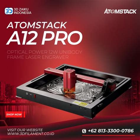Jual Original Atomstack A12 Pro Unibody Laser Engrave Machine Full Terakit Jakarta Barat 3d