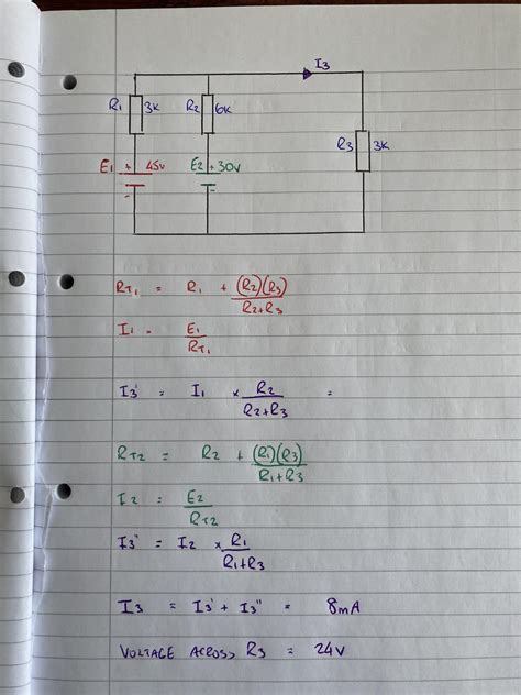 Circuit Analysis Why Is This Wrong When I Input Values It Doesnt