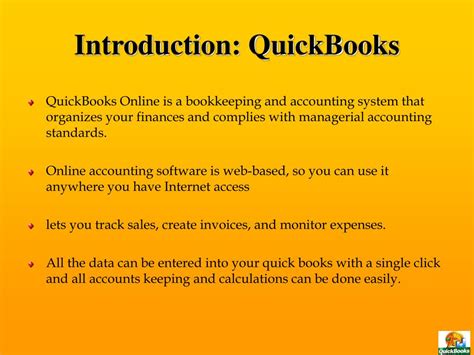PPT QuickBooks Development PowerPoint Presentation Free Download ID