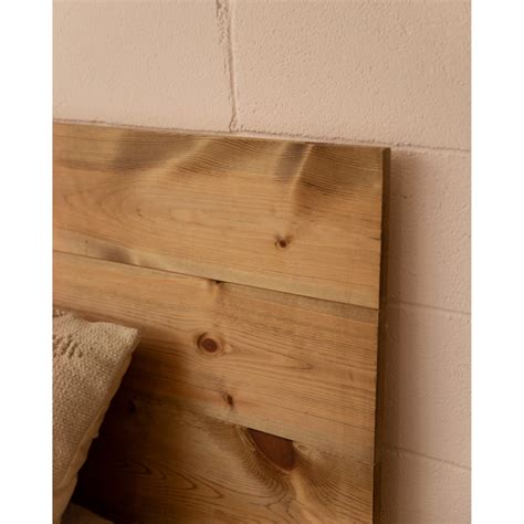 Pack Cabecero De Madera Flandes Mesitas Ingrid Roble Oscuro Decowood