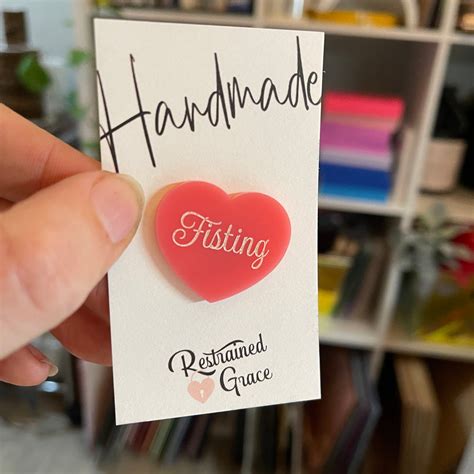 Fetish Heart Pins Restrained Grace