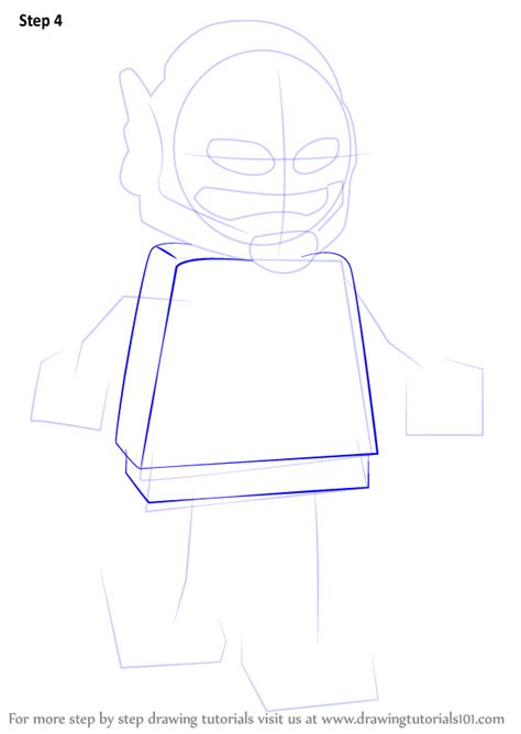 Learn How To Draw Lego Ant Man Lego Step By Step Drawing Tutorials