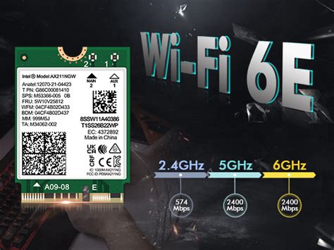 Card WIFI Intel Wi Fi 6E AX211 NGW Key E