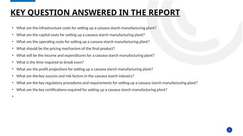 Cassava Starch Manufacturing Plant Project Reportpptx