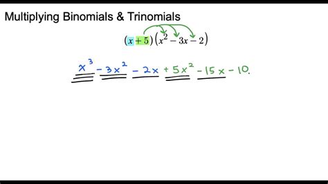 Multiplying A Binomial Trinomial YouTube