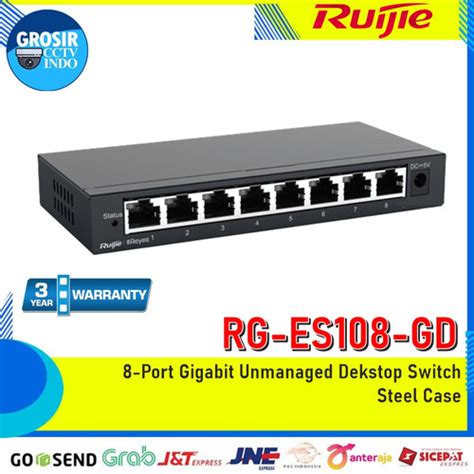 Jual Ruijie 8port Desktop Switch Gci Rg Es108 D Kota Surabaya