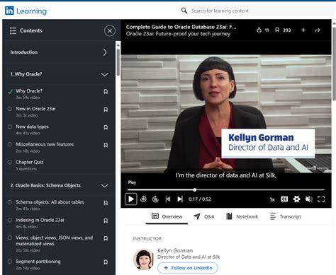 Linkedin Learning The Complete Guide To Oracle 23ai Dbakevlar