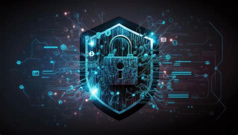 Premium Ai Image Network Security Technology Background Internet Protection Business Security