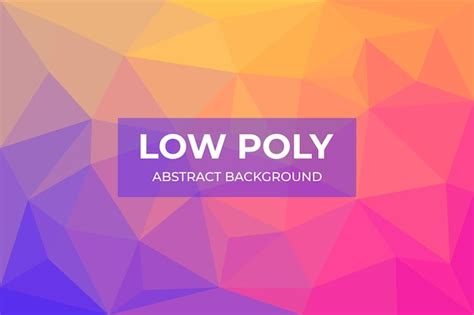 Premium Vector Abstract Low Poly Background With Polygonal Shapes Of