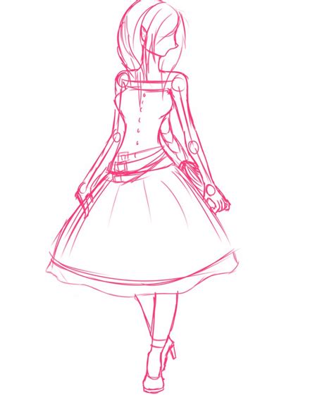 Anime Girl Dress Drawing At Getdrawings Free Download